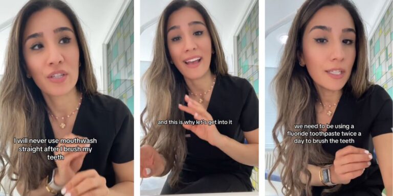 Dentist goes viral on TikTok explaining the correct way to use mouthwash